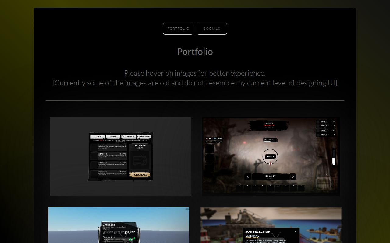 Otron_TV's portfolio [UI]
